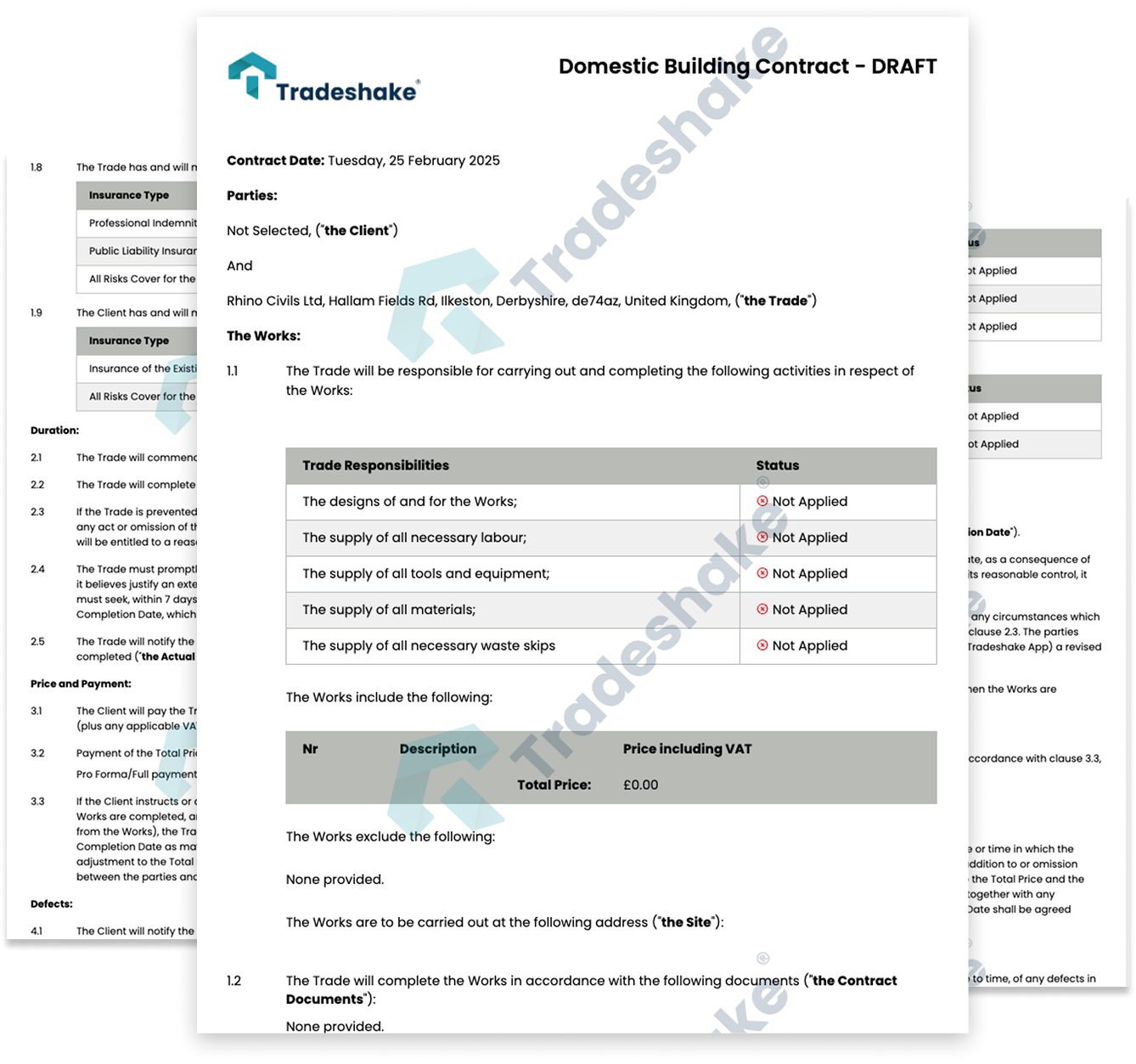 Tradeshake | Seriously Simple Construction Contracts